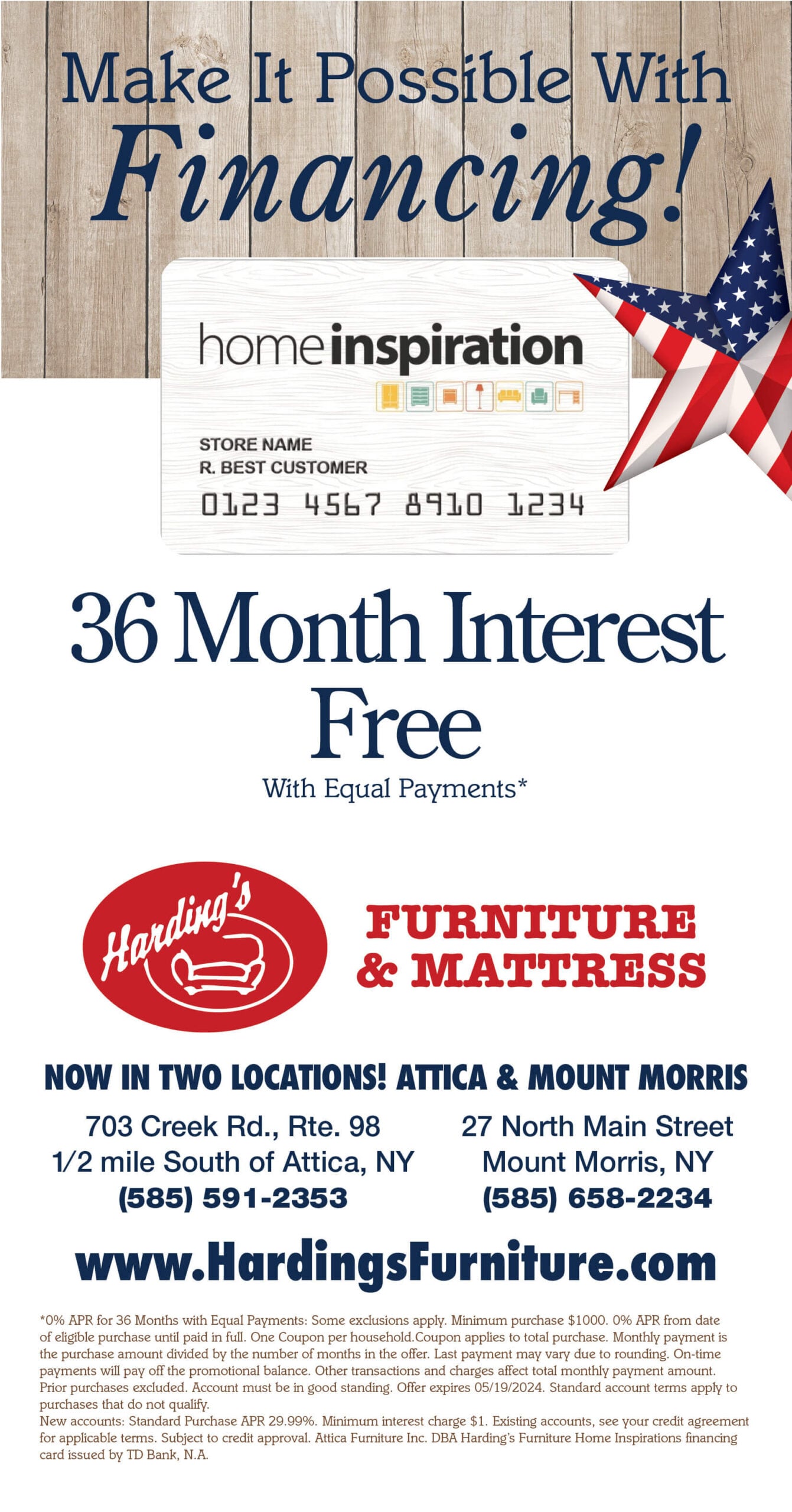 Promotions – Harding's Attica Furniture - #1 Local Furniture Store